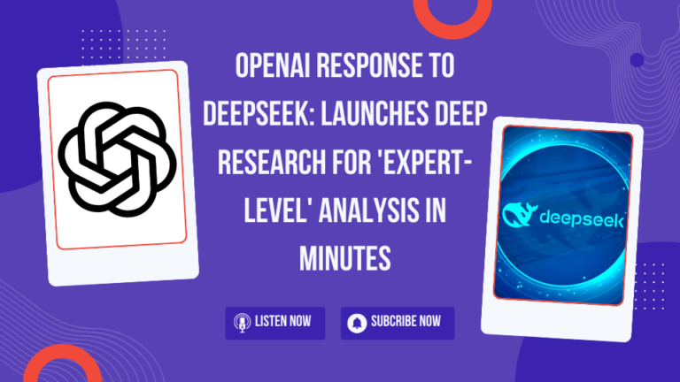 OpenAI response to deepseek: Launches Deep Research for 'Expert-Level ...